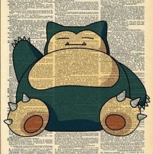 Other | Pokemon Dictionary Book Page Art | Poshmark
